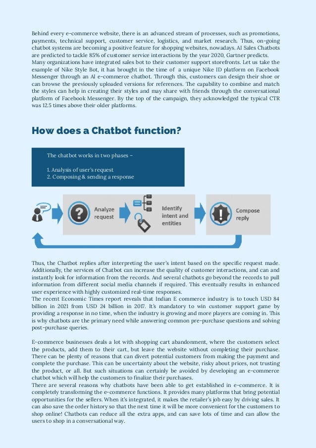Leveraging Chatbots Into The E-commerce World | PDF | Artificial ...