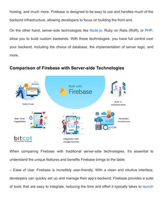 Leveraging Firebase for Your App Development When and Why to Choose Firebase - | PDF