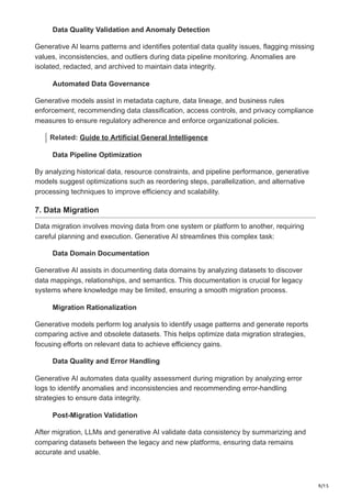 Leveraging Generative AI for Data Analysis and Modeling | PDF