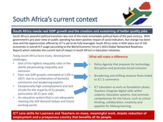 Leveraging ICT in South Africa's Education - Reaping digital dividends ...