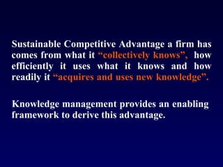 Leveraging knowledge for supply chain excellence | PPT