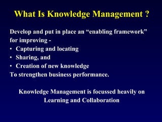 Leveraging knowledge for supply chain excellence | PPT