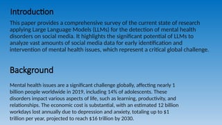 Leveraging Large Language Models for Mental Health Detection | PPTX