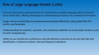 Leveraging Large Language Models for Mental Health Detection | PPTX
