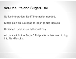 Leveraging Marketing Data in SugarCRM | PPT
