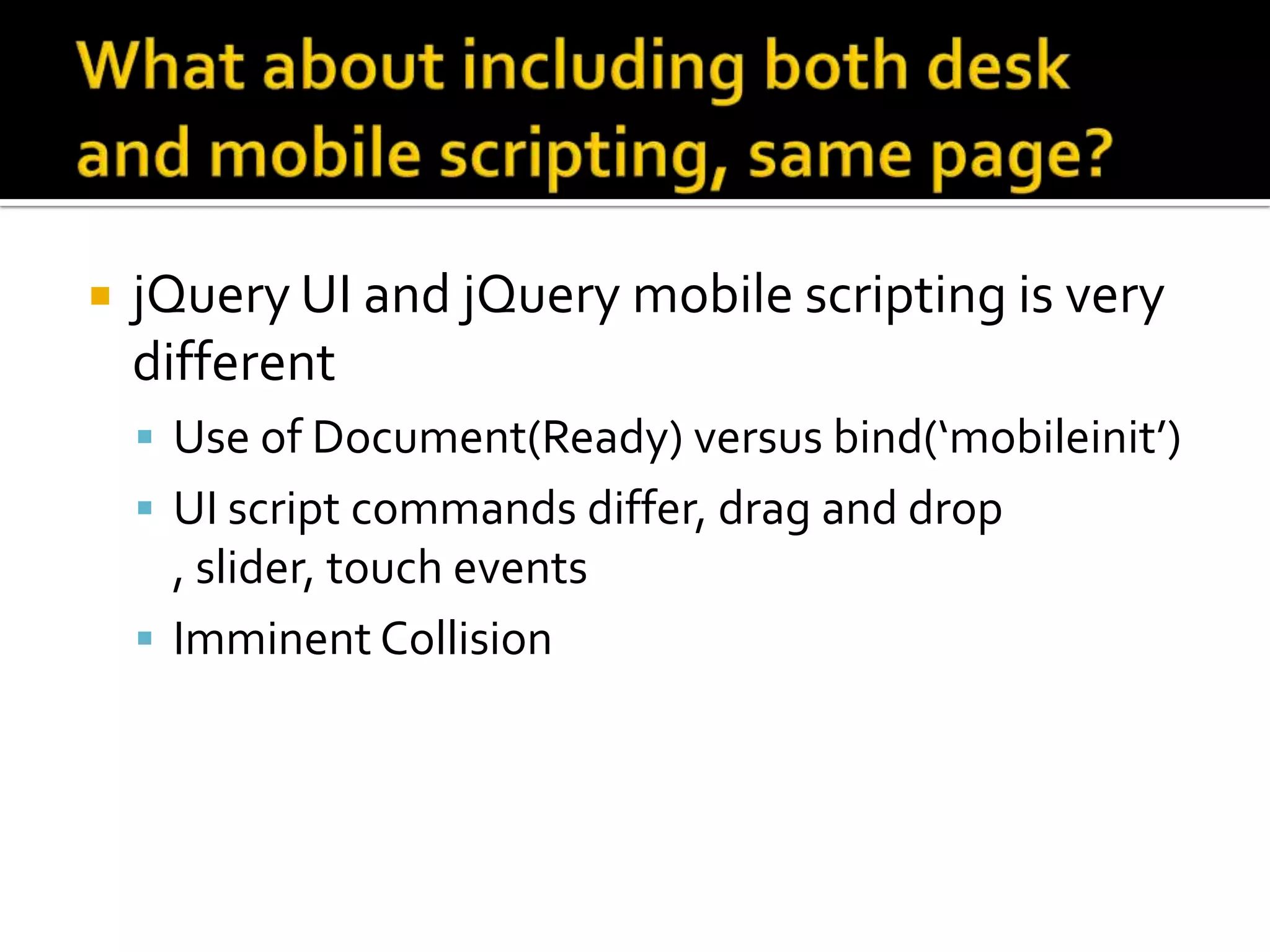 Leveraging Modernizr and Media Queries | PPTX | Web Design and HTML | Internet