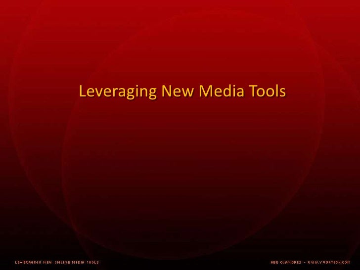 Leveraging New Media leveraging-new-media