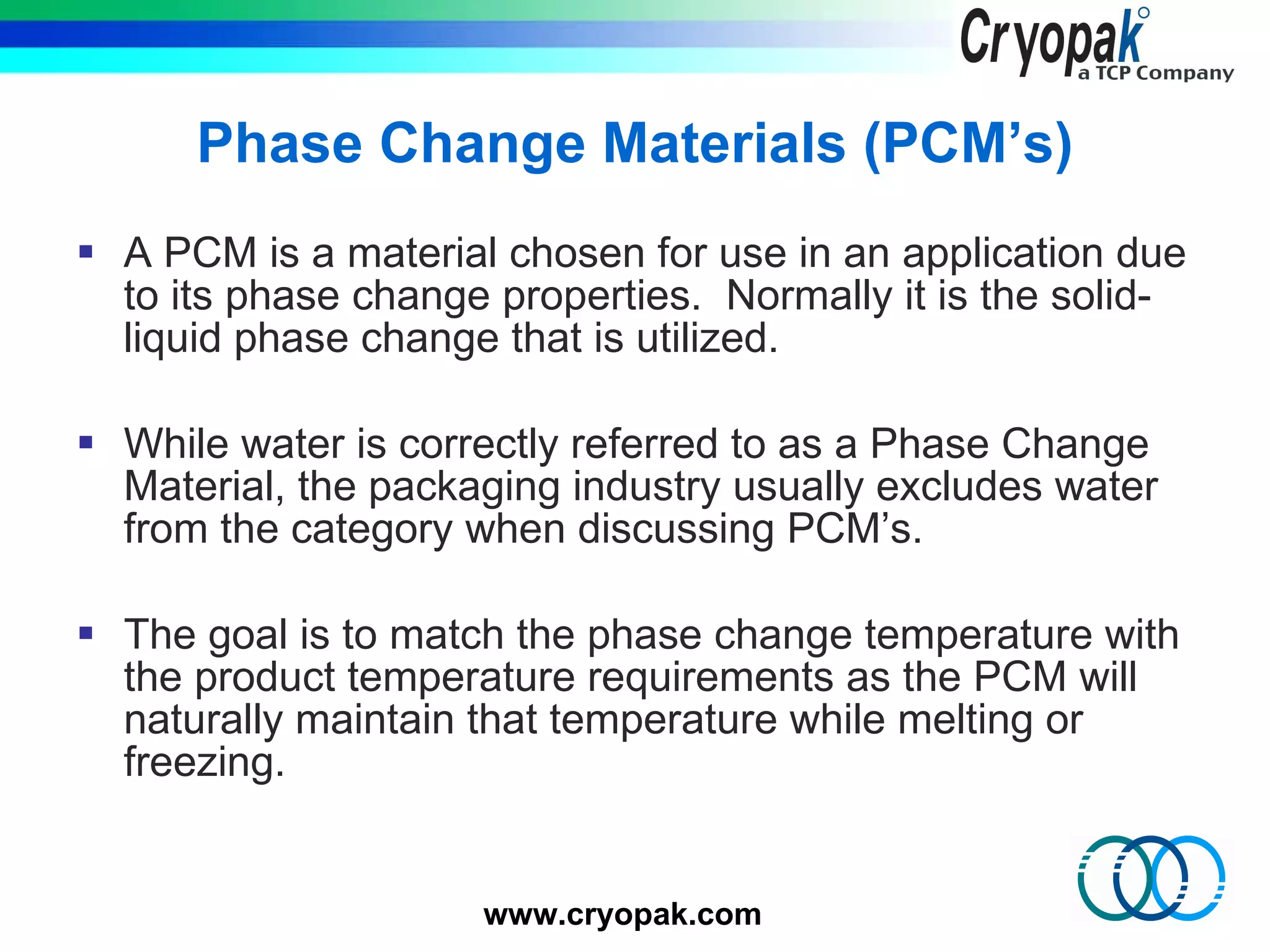 Leveraging New Refrigerant Technologies: Phase Change Materials in Cold ...