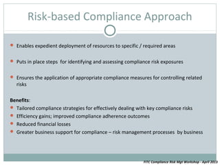 Leveraging on Compliance Risk Management to Create Value | PPT ...