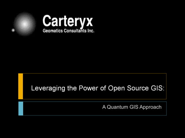 Leveraging Open Source Gis With Python A Qgis Approach Ppt Programming Languages Computing
