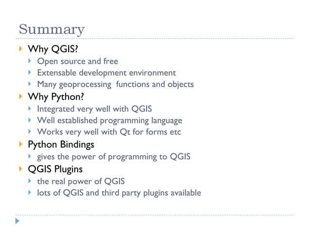 Leveraging Open Source Gis With Python A Qgis Approach Ppt Programming Languages Computing