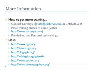 Leveraging Open Source GIS with Python: A QGIS Approach | PPT