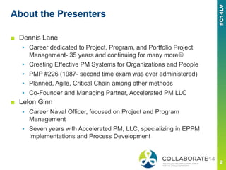 Leveraging P6 and Unifier combined strengths - Oracle Primavera P6 ...