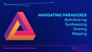 Leveraging Polarities - EIL presentation | PDF | Executive Leadership & Management | Business