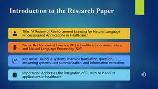 Leveraging Reinforcement Learning and NLP to Tackle Healthcare.pptx