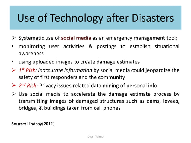 Leveraging technology in disaster management | PDF