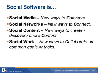 Leveraging the 4 C’s of Social Software to Drive Talent Management ...