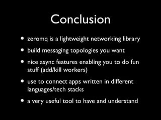 Leveraging zeromq for node.js