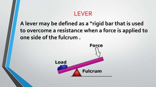 Lever and its types | PPTX