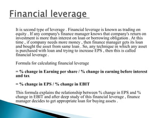 Levereges and its types | PPTX