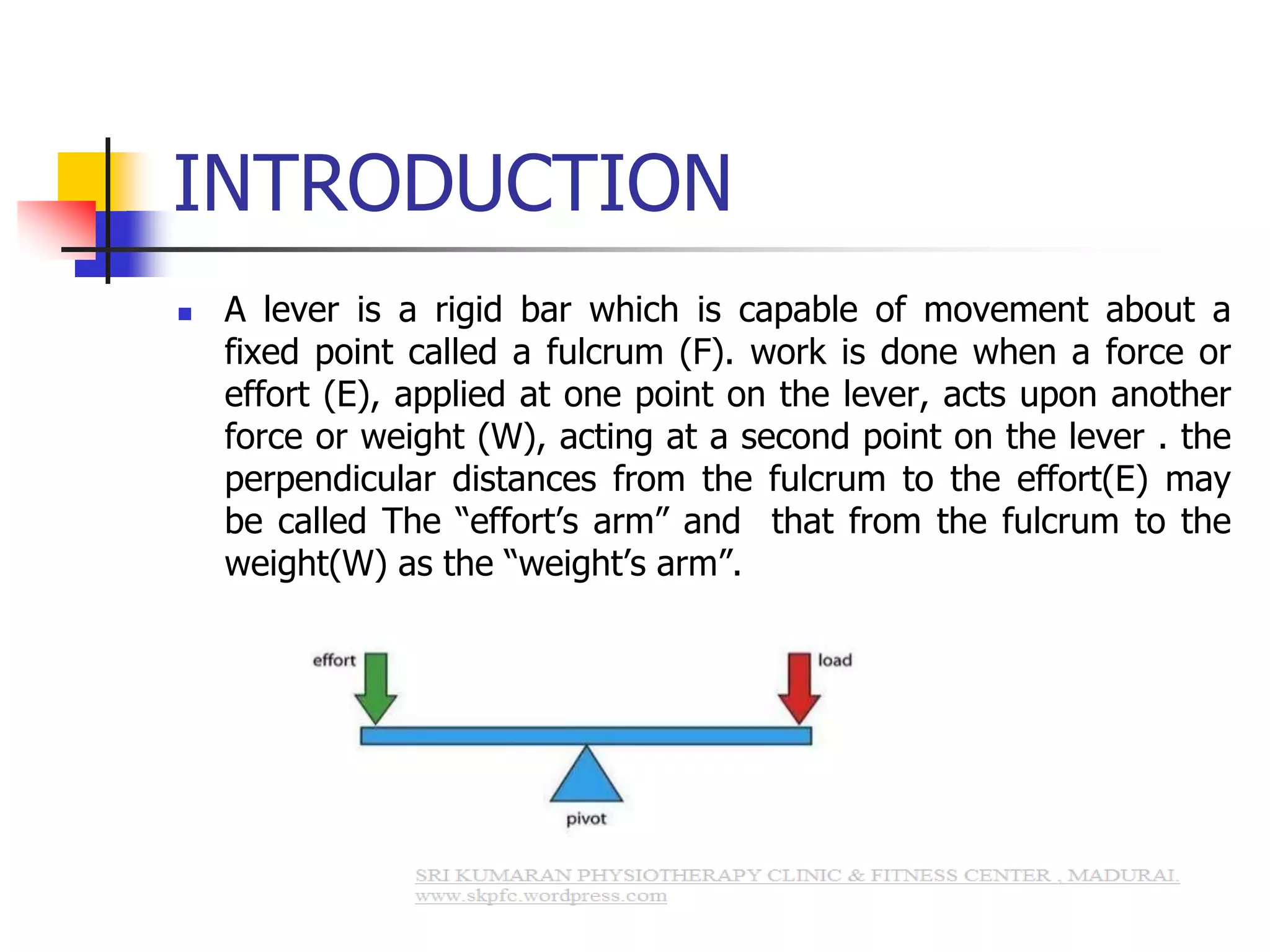 LEVERS & LEVERS OF THE BODY | PPT