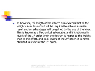 LEVERS & LEVERS OF THE BODY | PPT