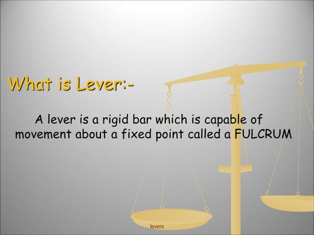 LEVERS 1.ppt | Physics | Science