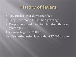 Levers carly | PPT