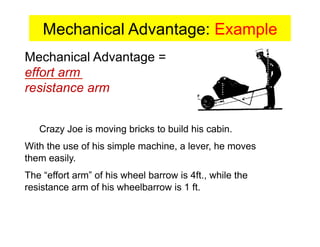 Mechanical Advantage Examples