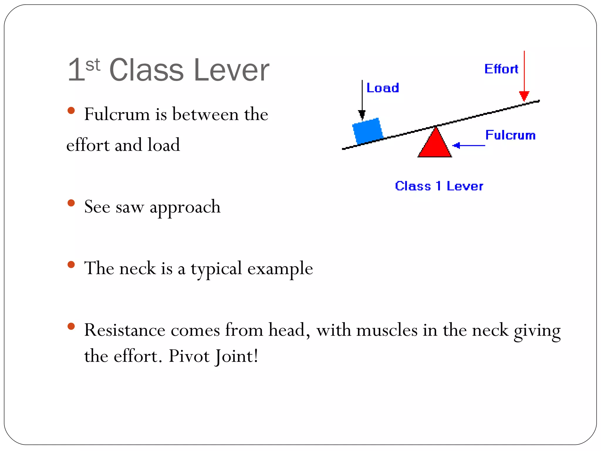 Levers, resistance and exercise | PPT