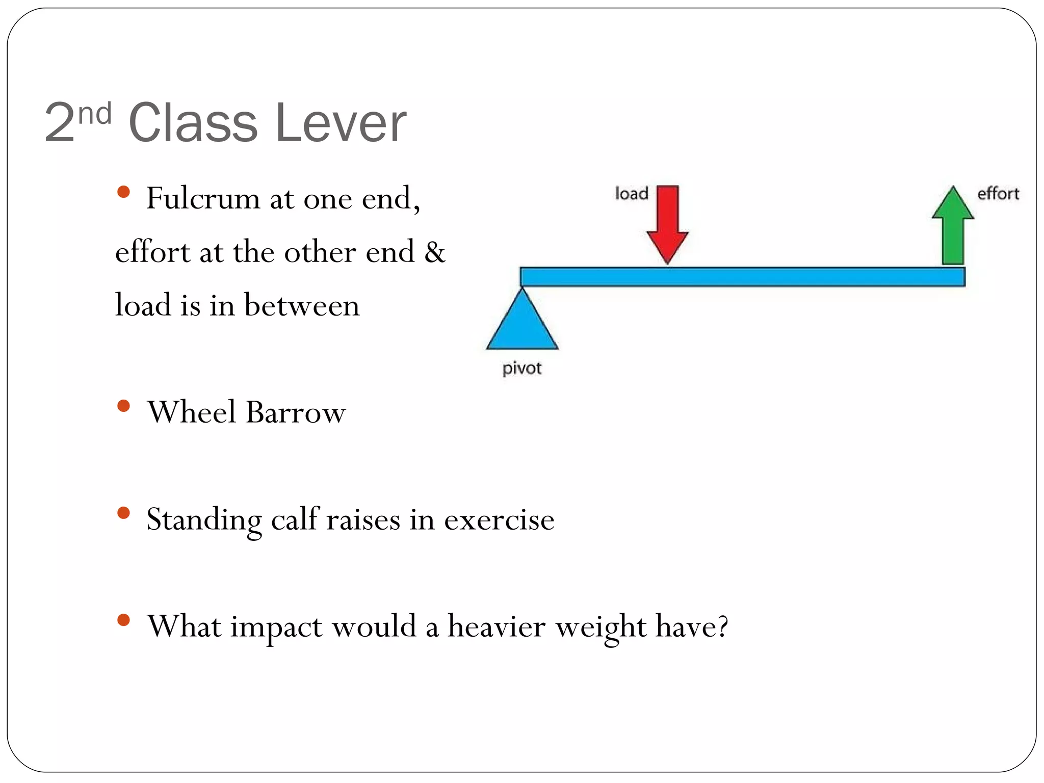 Levers, resistance and exercise | PPT