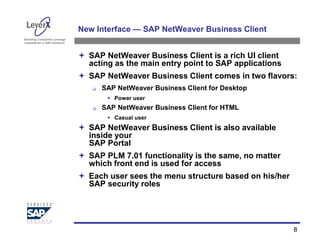 LeverX - A Comprehensive Guide to SAP PLM 7.01