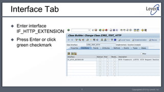 LeverX ABAP Tutorial - HTTP Request Handler Creation | PPT