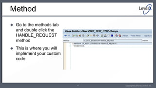 LeverX ABAP Tutorial - HTTP Request Handler Creation | PPT