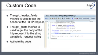 LeverX ABAP Tutorial - HTTP Request Handler Creation | PPT