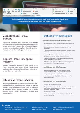 LeverX Engineering Control Center (ECTR) Brochure | PDF