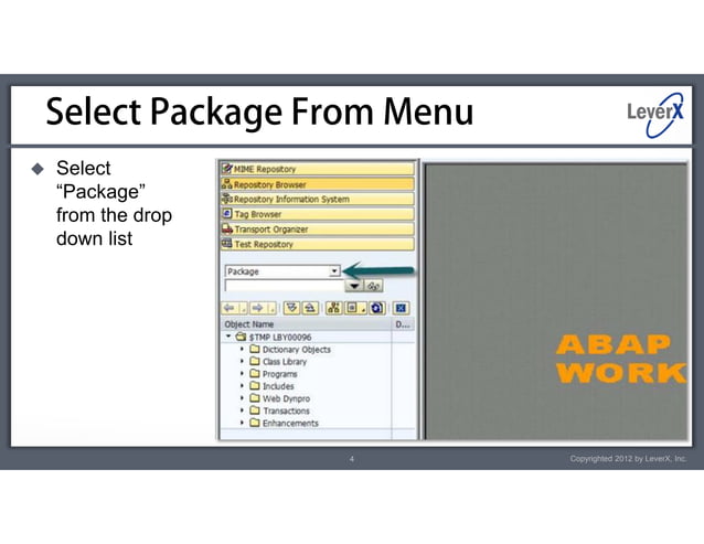 LeverX Essential SAP Tutorial - ABAP: Creating A New Development Package | PPT