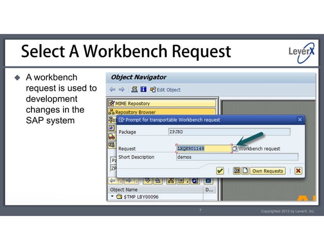 LeverX Essential SAP Tutorial - ABAP: Creating A New Development Package | PPT