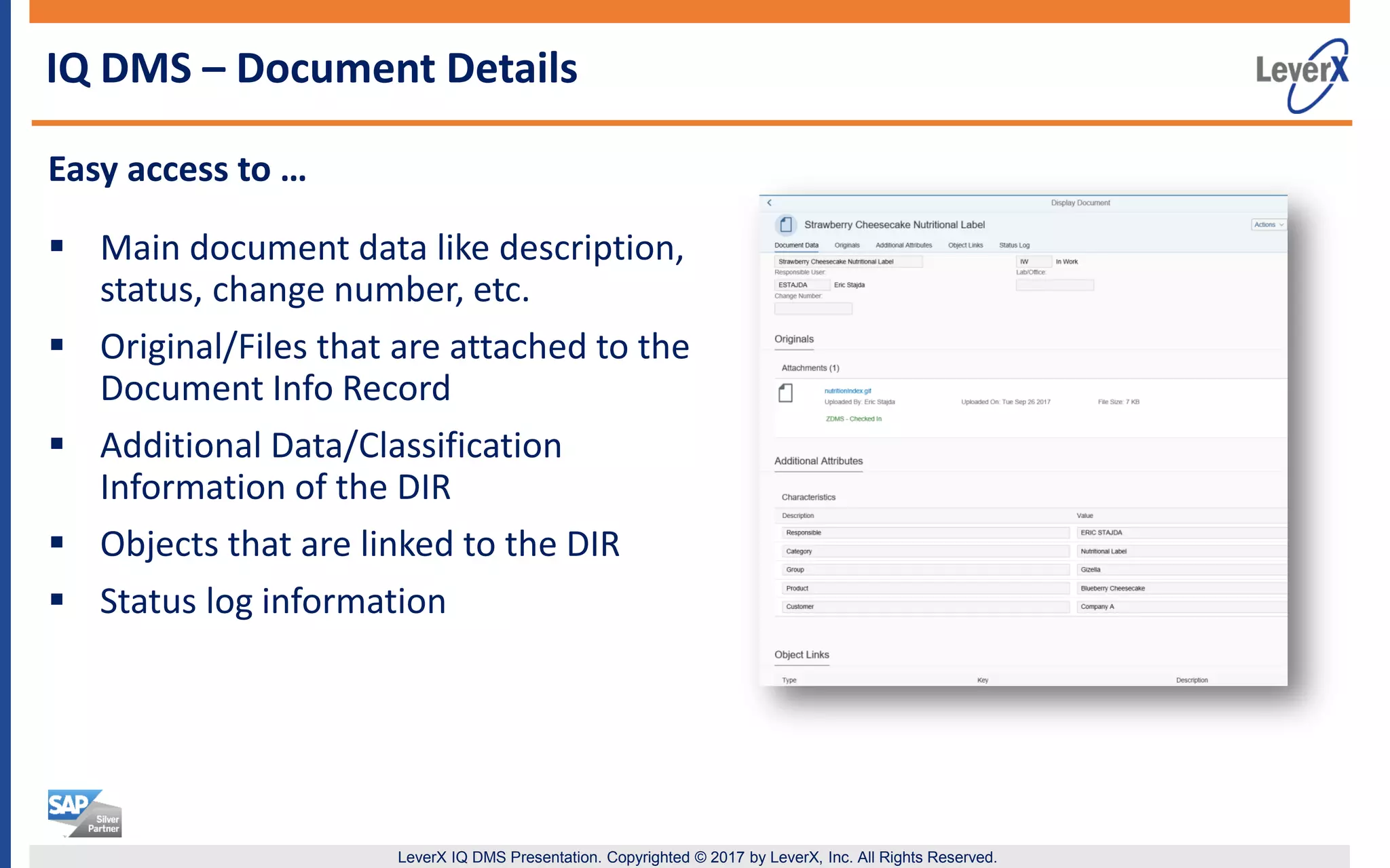 LeverX IQ DMS Overview - SAP DMS Simplified | PPT