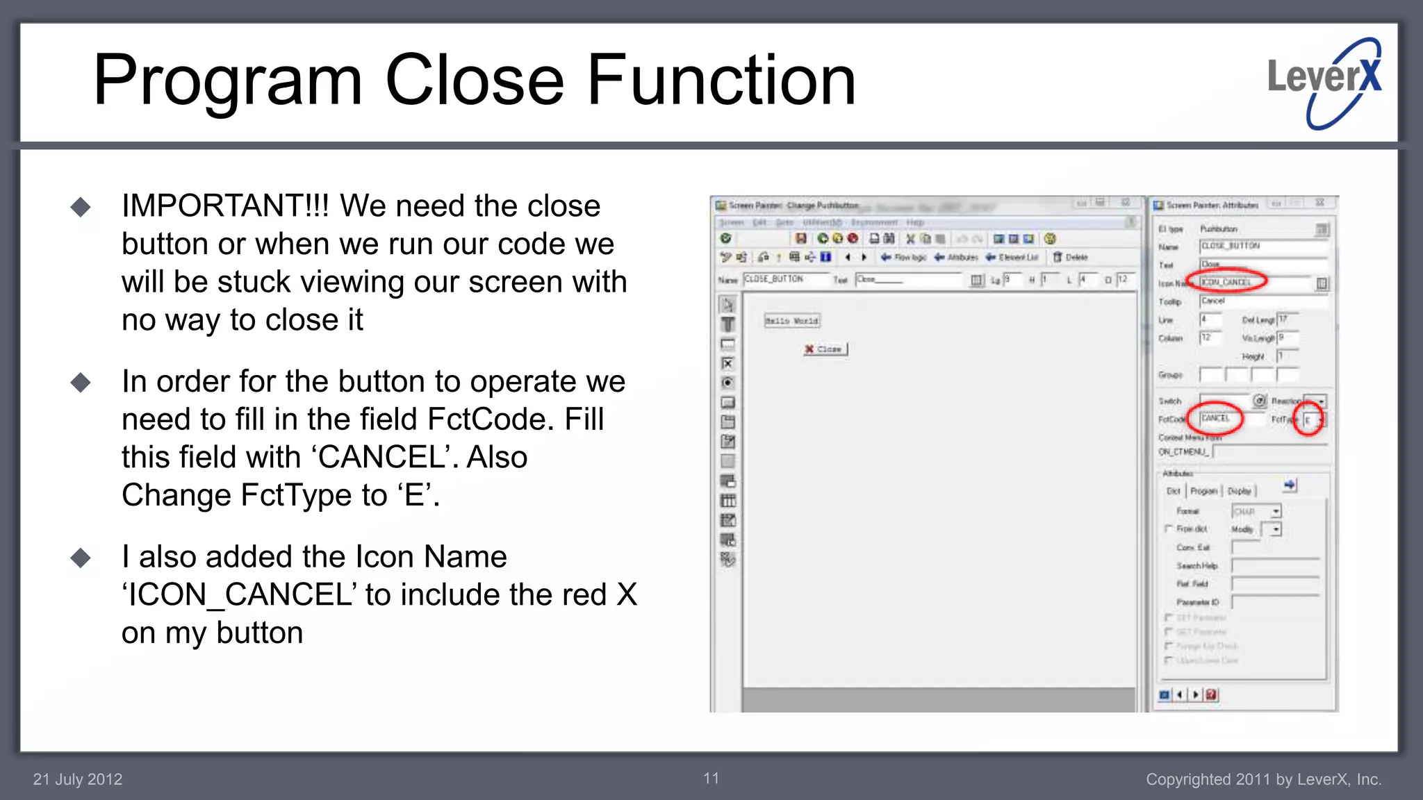 LeverX SAP ABAP Basics - Creating Custom Screen Via Screen Painter | PPTX