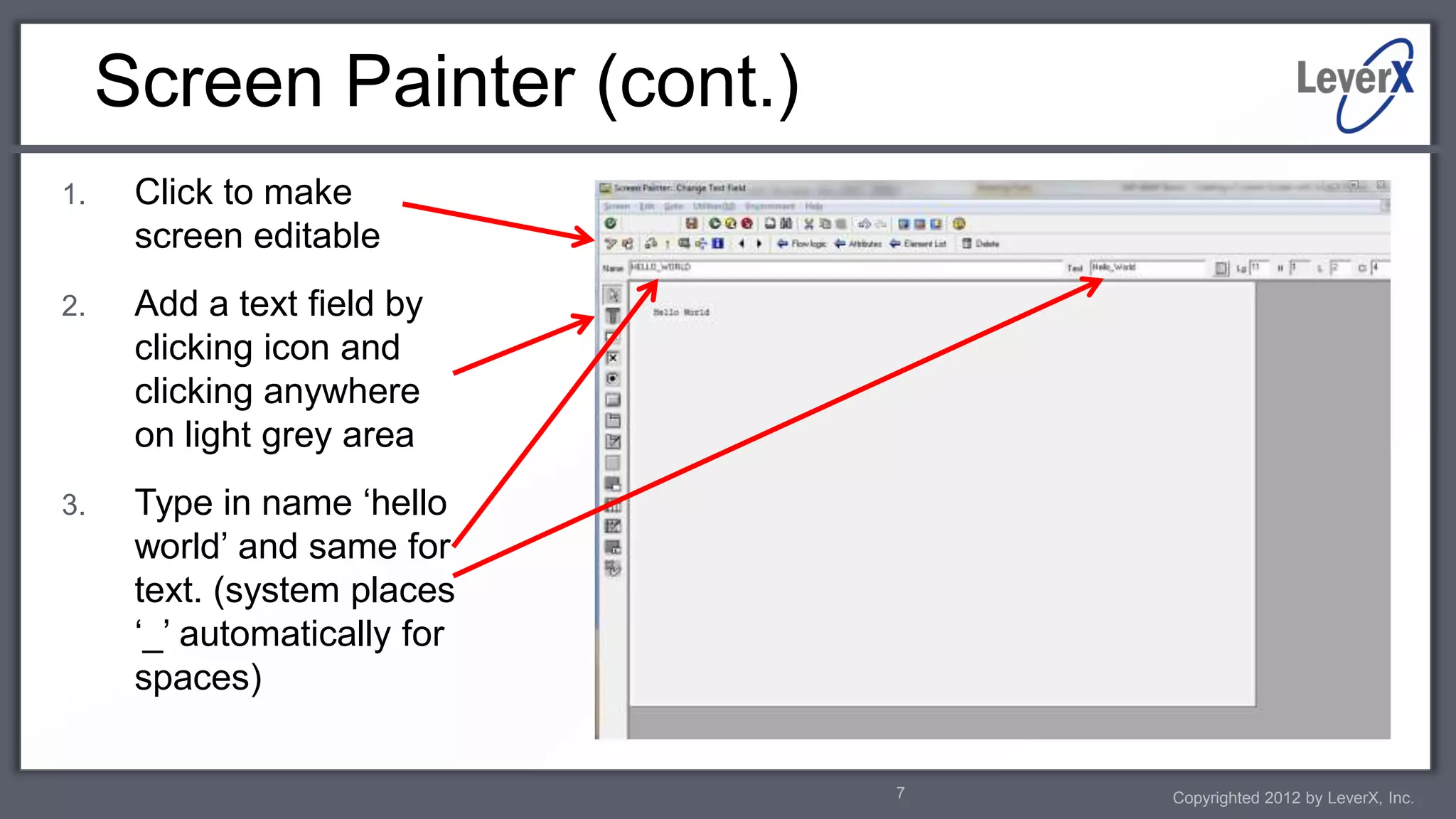 LeverX SAP ABAP Basics - Creating Custom Screen Via Screen Painter | PPTX
