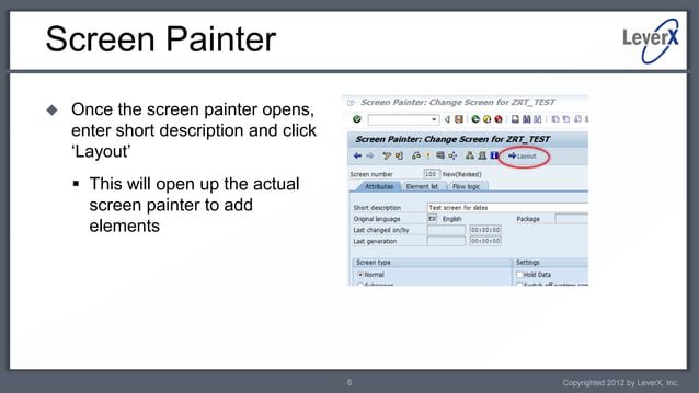 LeverX SAP ABAP Basics - Creating Custom Screen Via Screen Painter | PPTX | Computing ...