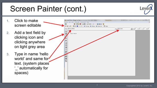 LeverX SAP ABAP Basics - Creating Custom Screen Via Screen Painter | PPTX | Computing ...