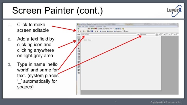 LeverX SAP ABAP Basics - Creating Custom Screen Via Screen Painter LeverX SAP ABAP Basics - Creating Custom Screen Via Screen Painter