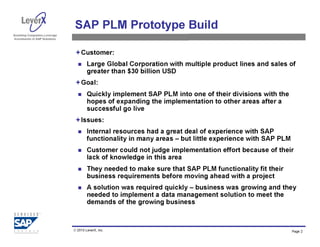 LeverX SAP PLM Rapid Prototype Case Study | PDF