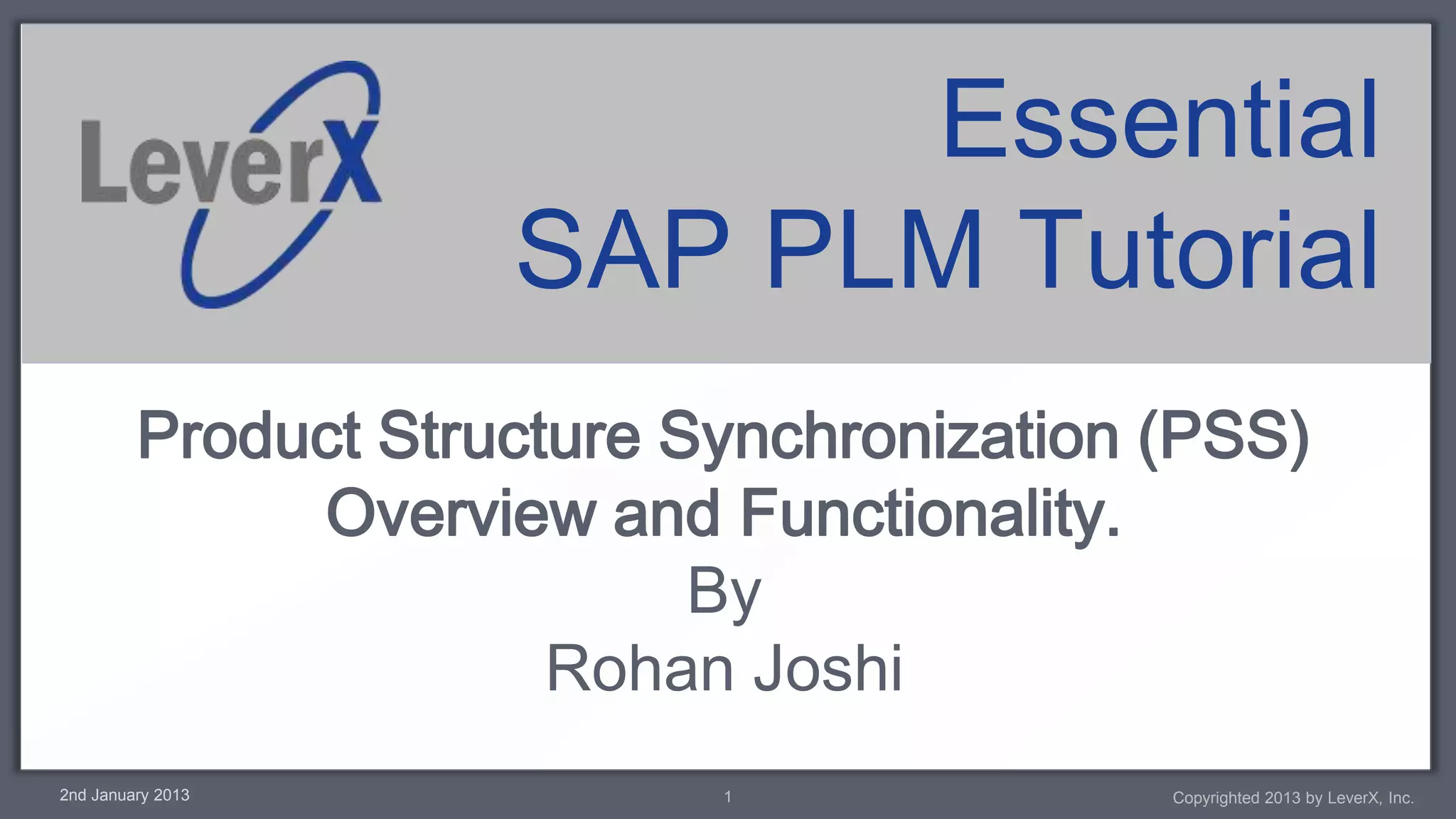 LeverX SAP Tutorial Product Structure Synchronization Overview and Fucntio… | PPTX | Desktop ...