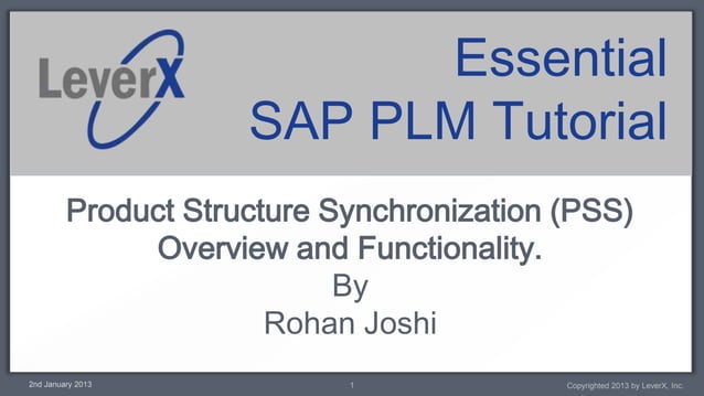 LeverX SAP Tutorial Product Structure Synchronization Overview and Fucntio… | PPTX | Desktop ...