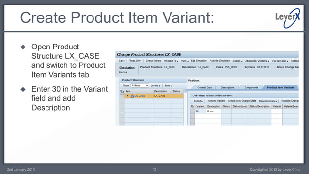 LeverX SAP Tutorial Product Structure Synchronization Overview and Fucntio… | PPT