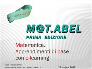 M@t.abel e matematica del cittadino | PPT | Free Download