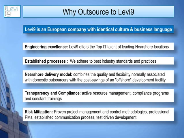 Levi9 corporate presentation | PPT
